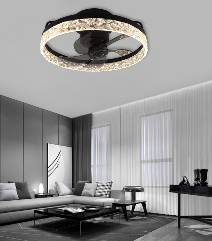 Decorative Hanging Ceiling Fan With Light 42in Hunter Bladeless Ceiling ...
